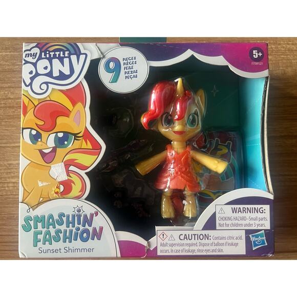 Hasbro | Toys | My Little Pony Smashin Fashion Sunset Shimmer Green 4in ...